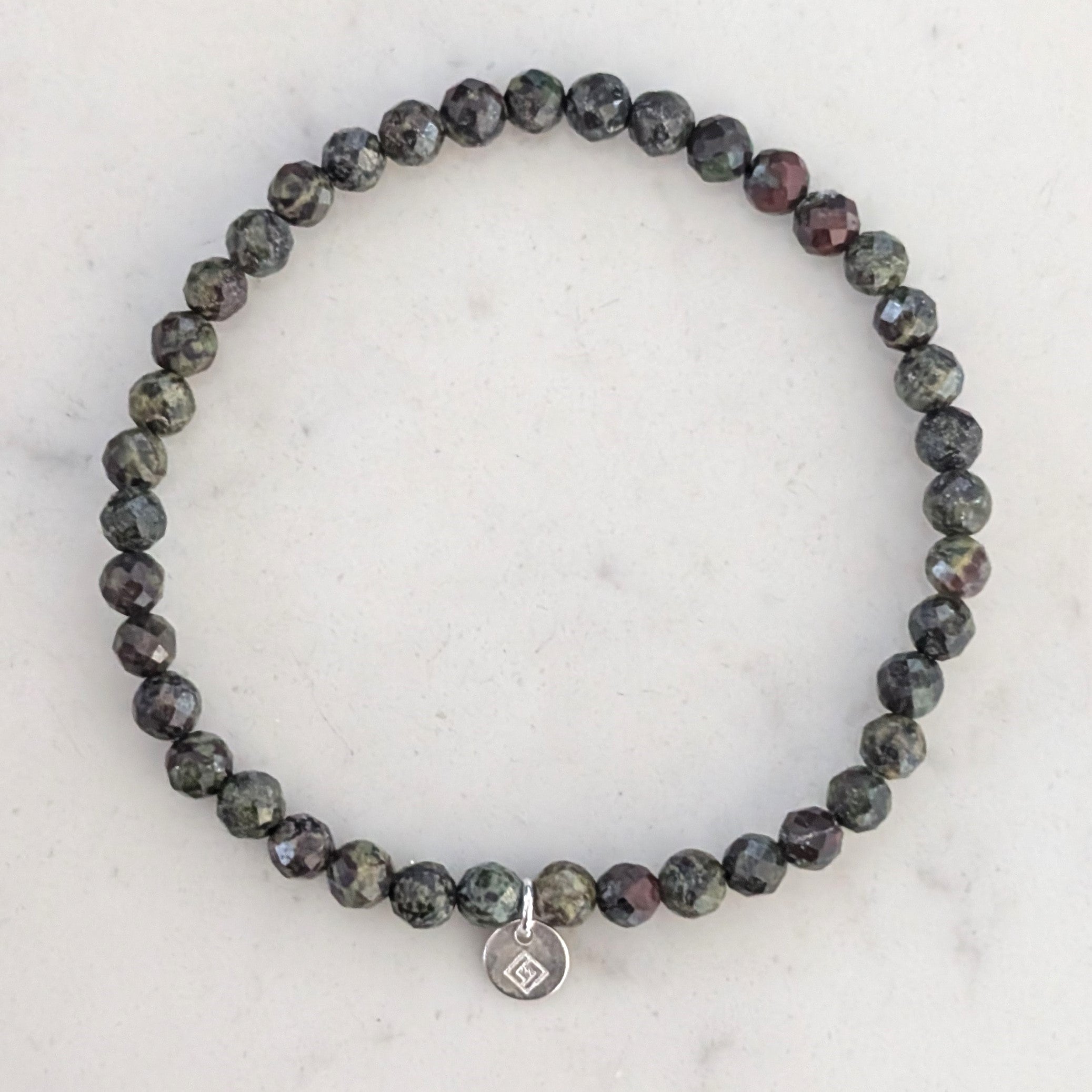 Bloodstone Gemstone Bracelet - 4mm Faceted – Lapis London