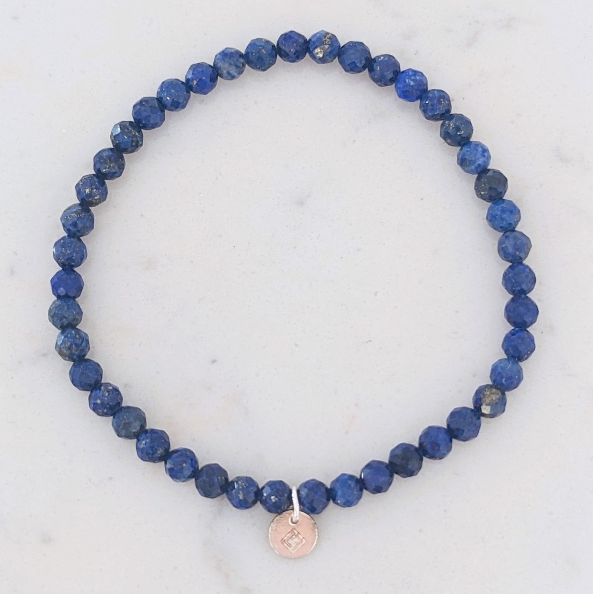 Lapis Lazuli Gemstone Bracelet - 4mm Faceted – Lapis London